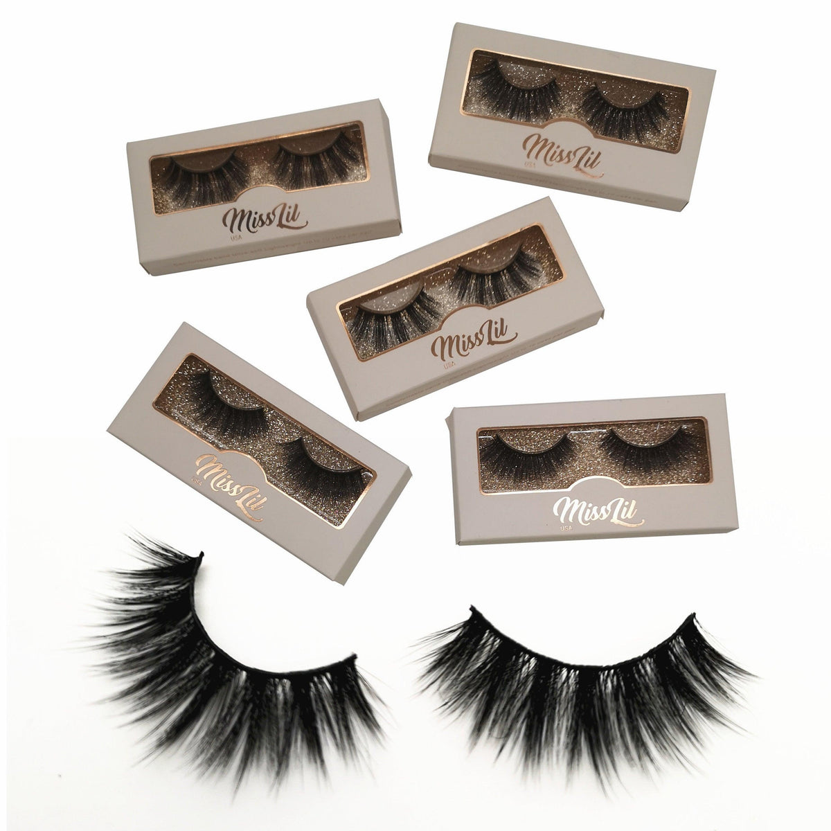 1 Pair Miss Lil USA Lashes #27 (Pack of 12) | Miss Lil USA Wholesale